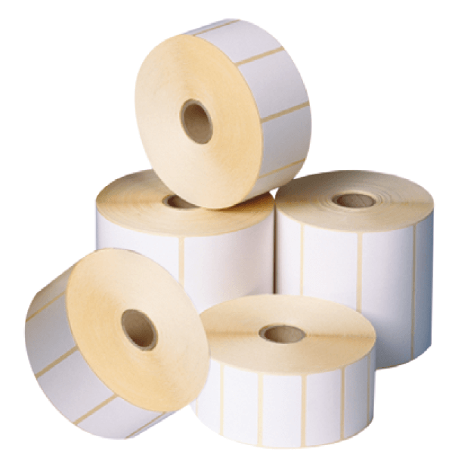 76mm x 76mm Direct Thermal Paper Label, Permanent Adh. (25mm Core/115m ...