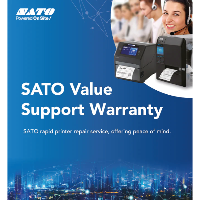 SATO SG112-EX - 5 Years Return to Base Warranty Upgrade — Teneo UK